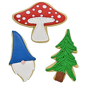 R & M International Enchanted Gnome Set Cookie Cutter, One Size, Gray