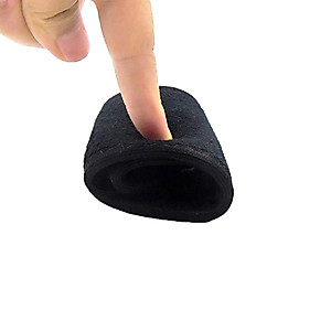 Happystep Cotton Terry Cloth Insoles, Barefoot Shoe Inserts, Sweat Absorption, Odor Control, Moisture-Wicking, Washable and Reusable, Zero Drop Shoe Insoles, 1 Pair Black and 1 Pair White (Women 7)