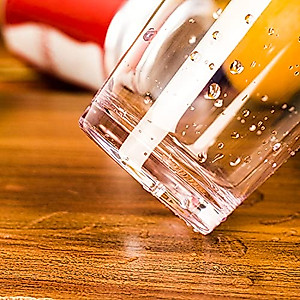 YUYUHUA Clear Plastic Drinking Glasses - BPA Free Cups 18 oz - Dishwasher Safe Classic Tumblers set of 6 - Acrylic Highball Tall Glasses for Kitchen Dining Outdoor (That Look Like Glass)