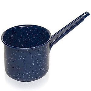IMUSA USA Enamel Sauce Pan, 1.25-Quart, Blue