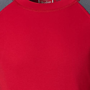 Rawlings Kids' Youth Athletic Fit Pullover, Red, Medium