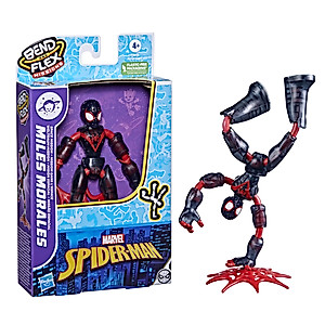 Spider-Man Marvel Bend and Flex Missions Miles Morales Space Mission Action Figure, 6-Inch-Scale Bendable Toy, Toys for Kids Ages 4 and Up