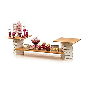 Rosseto BP100 Wide Bamboo Rectangle Surface Display Platter, 14-Inch