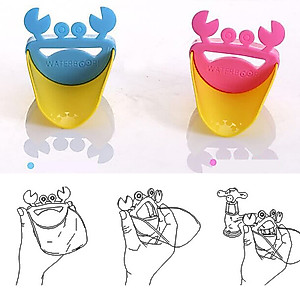 Faucet Extender, 2 Pack Sink Extender, Sink Extender for Hand Washing, Sink Wash Helper, Hand Wash Helper, Silicone Sink Extender for Bathroom Spout Bathtub, Faucet Extender for Hand Wash Sink Faucet