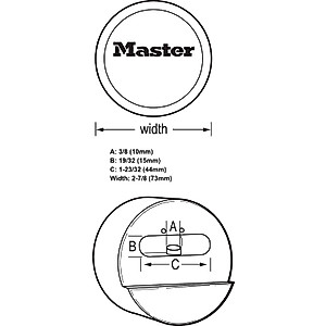Master Lock - Hasp/Hidden Shackle Keyed Alike Padlocks 770-6271NKA-2 w/BumpStop Technology