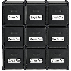 Tribesigns Cube Storage 9 Cube Organizer, Drawer Cubes Included, DIY Closet Storage Organizer Bins Storage Shelves System for Bedroom, Living Room, Playroom (Black)