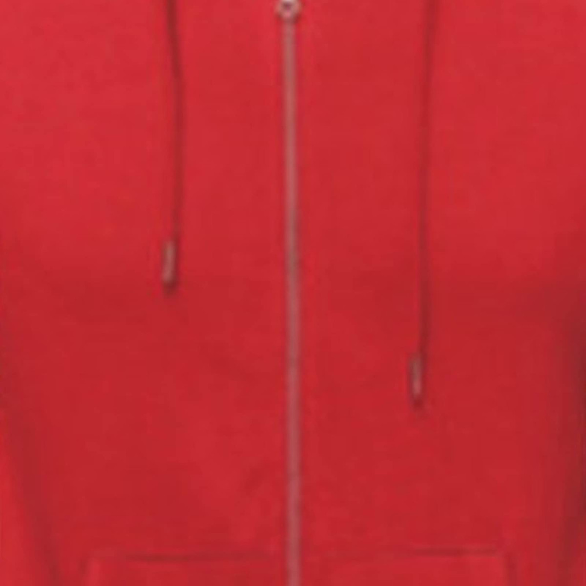 Maiyifu-GJ Men's Full Zip Long Sleeve Hoodies Lightweight Slim Fit Solid Color Hoodie Hooded Sweatshirt With Kanga Pocket (Red,X-Large)