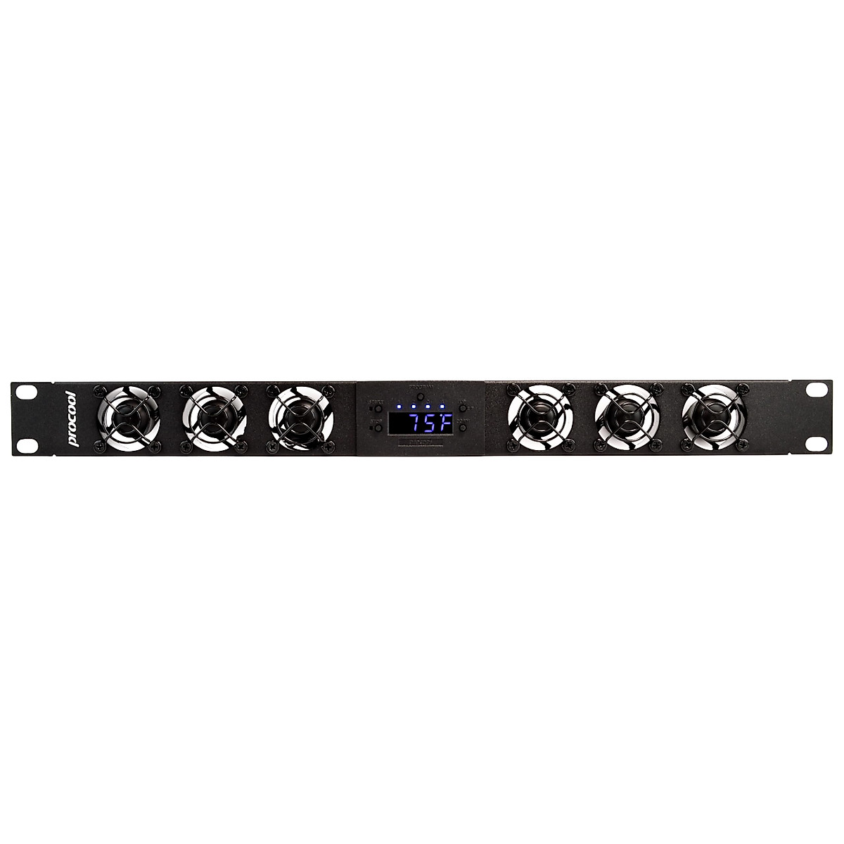 PROCOOL SP640X / 1U Temperature Controlled Silent Rack Fan/Airflow= INTAKE/Home Theater AV Cabinet Cooling Broadcast Server Recording Studio Rack Fan