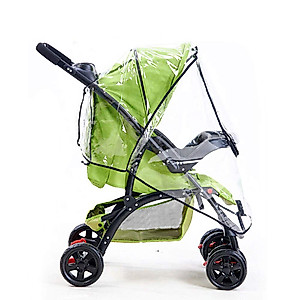 TraderPlus Universal Baby Stroller Rain Cover Umbrella Weather Shield, Windproof Protection
