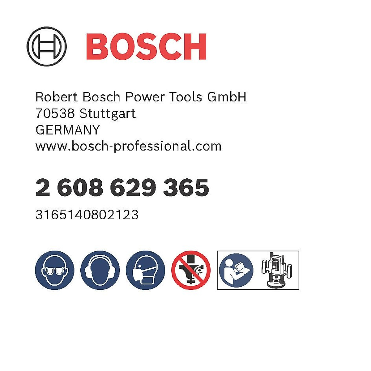 Bosch 2608629365 Groove Cutter 12mmx12mmx3.15In