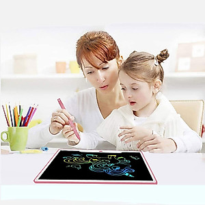 Toddler Toys for 3 4 5 6 7 Year Old Boys Girls Gifts, ScriMemo LCD Writing Tablet 15 Inch Kids Toys Doodle Pad, Reusable Drawing Board for Kids 3 4 5 6 7 8 9 Year Old Boy Girl Birthday Gifts (Pink)