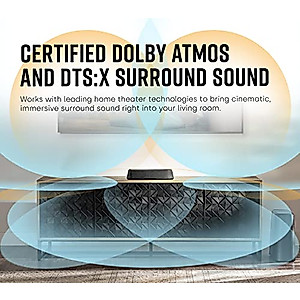 Polk MagniFi Mini AX Sound Bar (2022 Model), Dolby Atmos and DTS:X Certified, Polk's Patented VoiceAdjust & SDA Technologies, Ultra-Compact Design, Easy Setup,Black