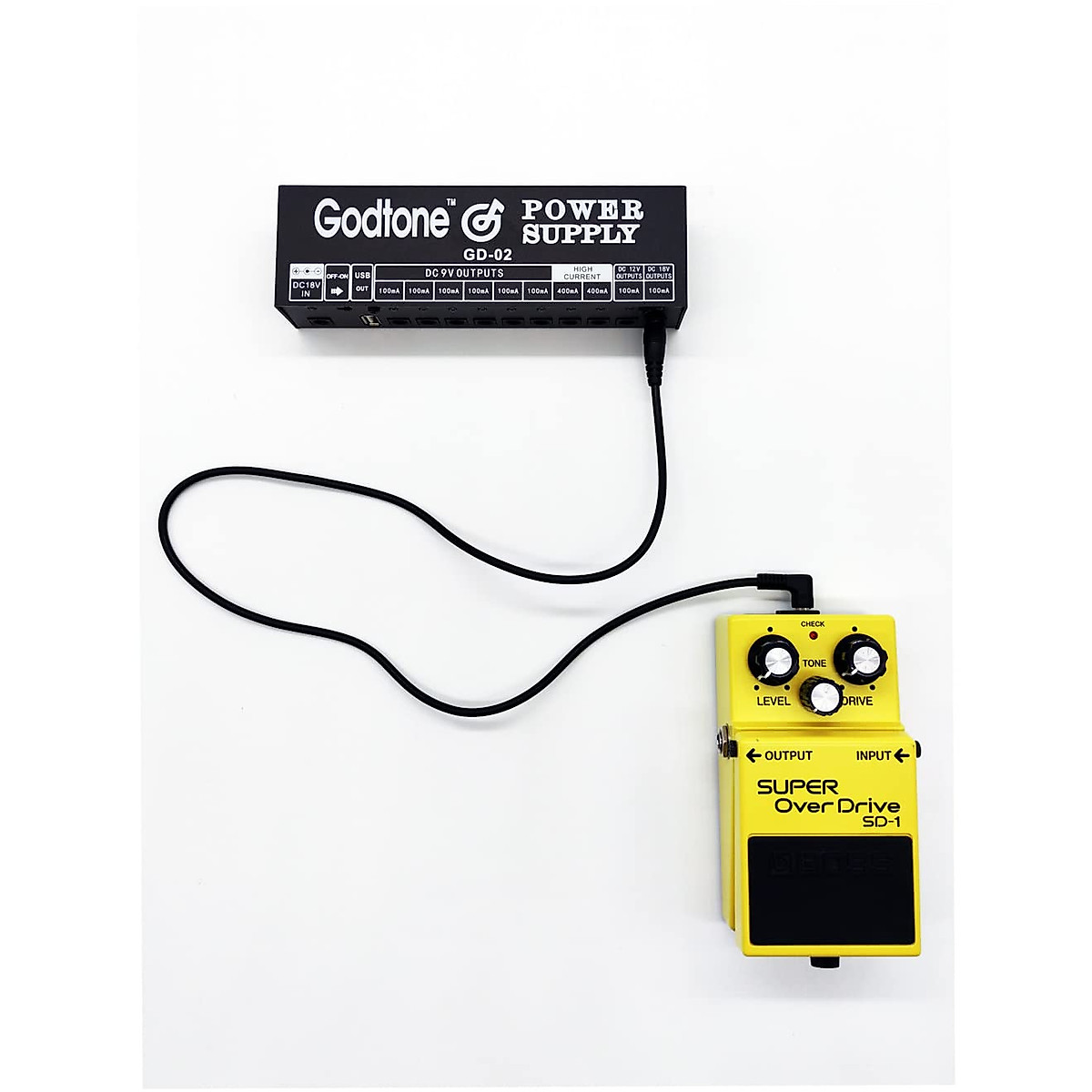 pigtone 60CM Guitar Effect Pedal Cable Power Supply 2.1 mm Cord (8 Pack)