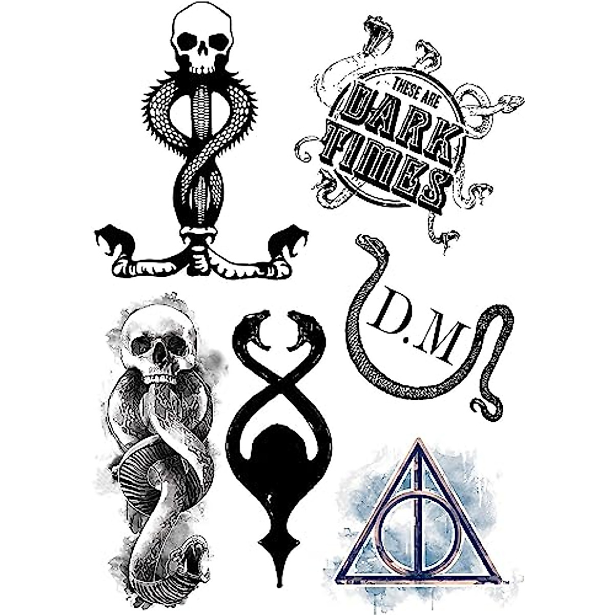 Cinereplicas Harry Potter - Temporary Tattoos (35 tattoos) - Official License