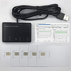 OYEITIMES LTE Cards Program kit SIM Card Tools SIM Card Reader Writer Programmer+5PCS Blank Programmable 4G LTE USIM Cards+5G Software Tools