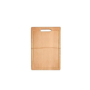 MMOOCO Chopping Board, Cutting Board-Bamboo Chopping Board for Kitchen-with Juice Groove and Handle ，for Chopping Meat, Butcher Block, Veggies & Cheese,Two Sizes (Size : Medium)