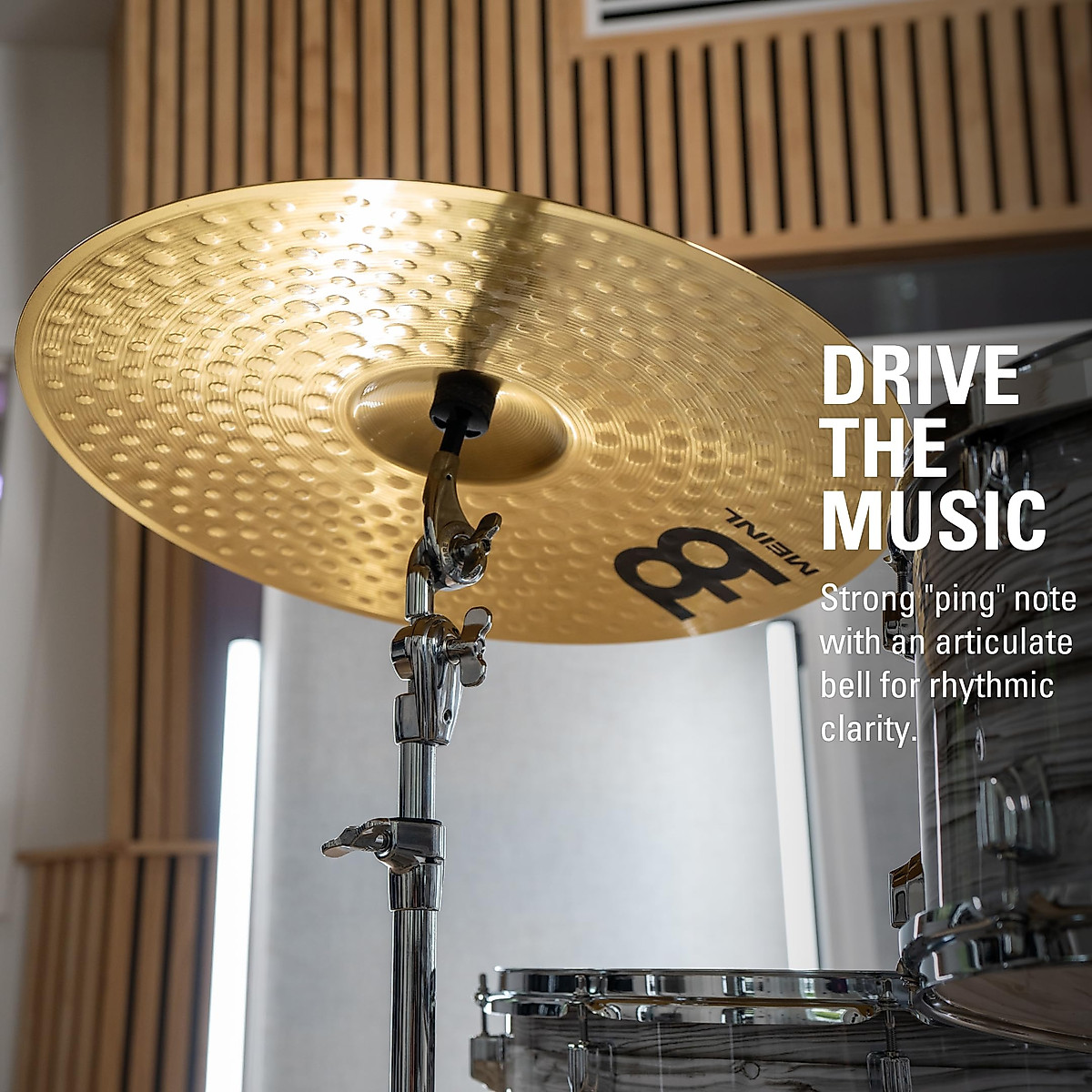 Meinl 20" Ride Cymbal - HCS Traditional Finish Brass for Drum Set, Made in Germany, 2-YEAR WARRANTY (HCS20R)