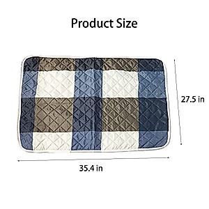 WEWAYKGJ Rabbit Cage Liners, Guinea Pig Bedding Pads Bunny Cage mats Waterproof Reusable Washable Small Animals Cage Liner (2Pcs) (Medium Size)