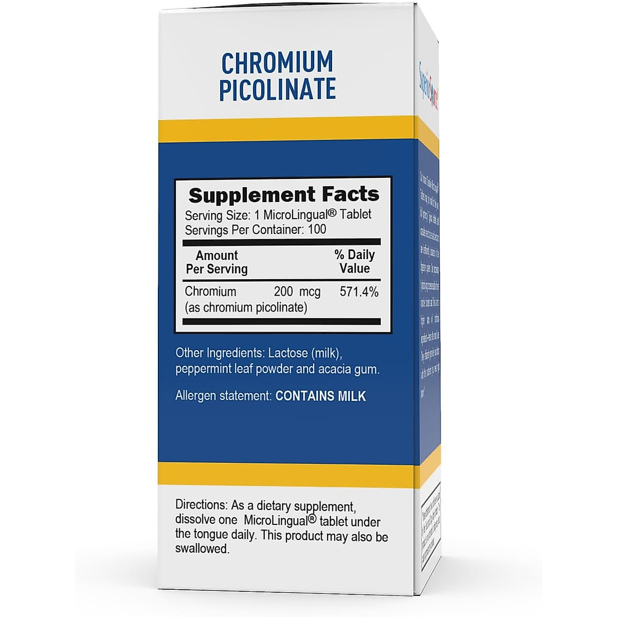 Superior Source Chromium Picolinate - Supplement for Women & Men - Supplement Formula Supports Healthy Sugar Metabolism - Mineral Supplement Aids Overall Health - 500 mcg, 50 Instant Dissolve Tablets