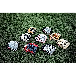 Rawlings | SURE CATCH T-Ball & Youth Baseball Glove | Right Hand Throw | 10.5" | Black/Grey