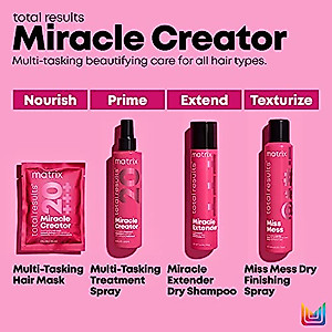 Matrix Miracle Extender Dry Shampoo | Refreshes Hair & Absorbs Oil | For All Hair Types | 3.4 Oz.