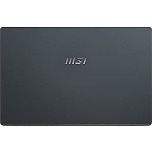 MSI Prestige 15 15.6" FHD Ultra Thin and Light Professional Laptop: Intel Core i5-1240P GTX 1650 16GB LPDDR4X 512GB NVMe SSD, Thunderbolt 4, MicroSD Card Reader, Win 11 Home: Carbon Gray A12SC-011