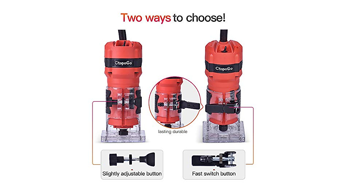 Compact Wood Router Tool - 800W for Precision Crafting