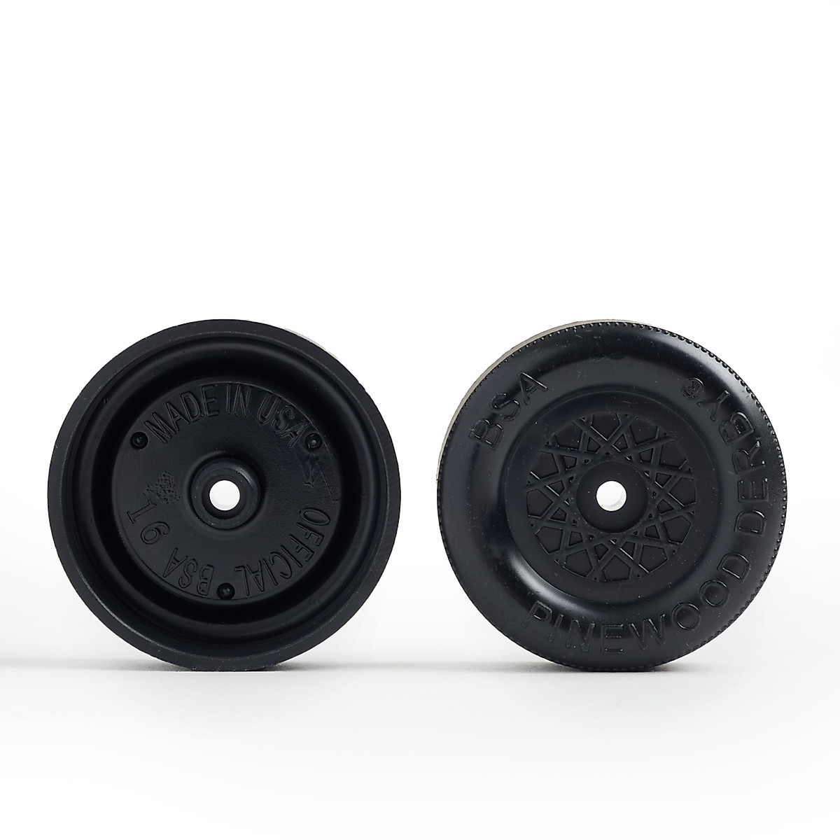 Pinewood Car Polished Axles and Lathed Wheels from Official BSA Car Kit for Derby Cars