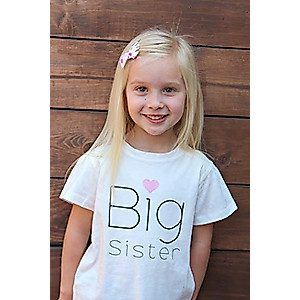 Big Sister Tee Older Sibling Reveal Announcement T-Shirt Promoted to T Shirt Outfit in Pink 3T