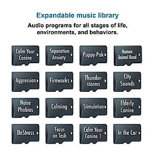 iCalmDog Reggae | by Through a Dog's Ear | Happy Jamaican Rhythms | Micro SD Sound Card | Proven Dog Anxiety Solution