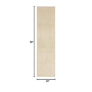 Mohawk Home Vado Modern Contemporary Geometric Sand 2' x 5' Area Rug Perfect for Living Room, Dining Room, Office
