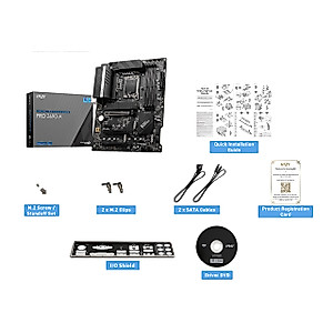 MSI PRO Z690-A ProSeries Motherboard (ATX, 12th Gen Intel Core, LGA 1700 Socket, DDR5, USB 3.2 Gen 2, PCIe 5, 2.5G LAN, M.2 Slots)