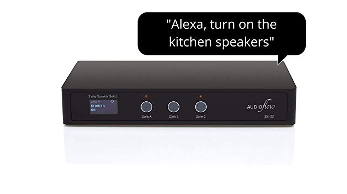 Audioflow 3 Way Wi-Fi Speaker Switch for Smart Home Audio