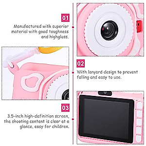 FARUTA Children Pink Cute Cartoon Digital Camera Toy High Definition Camera Kids Gift