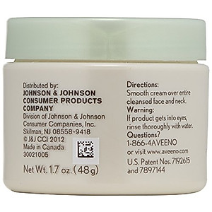 Aveeno Positively Radiant Intensive Night Cream, 1.7 Ounce