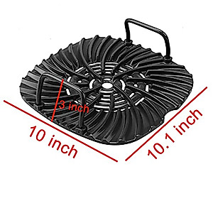 RAMLLY Replacement Grill Grate Ninja Foodi AG301,Accessories Ninja Foodi 5-in-1 Indoor Grill,Grill Griddle Ninja Foodi AG300, AG300C,AG301C, AG302, AG400,IG301A,IG302Q,IG350Q,LG450CCO,LG450CO