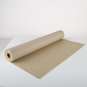 Simplify Adhesive Smooth Top Grip Liner | Shelf | Countertops | Drawers | Cabinets | Cut to Fit | Non-Slip 10 Sq Ft | Taupe | Organization