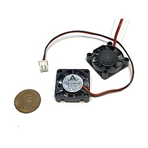 2 Pieces 12v Fan mini 25mm x 7mm 2pin 2507 dc mini micro brushless cooling C54