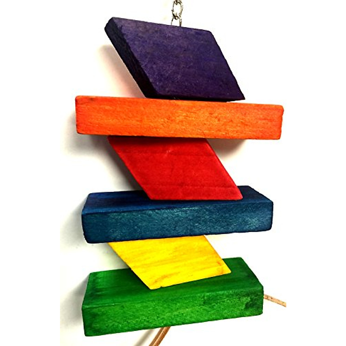 Bonka Bird Toys 1073 Wood Stepper Parrot Cage Toys Cages African Grey Cockatoo Macaw Amazon. Quality Product Hand Made in The USA.