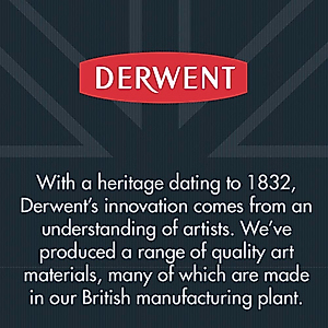 Derwent Colored Pencils, WaterColour, Water Color Pencils, Drawing, Art, Metal Tin, 72 Count (32889)