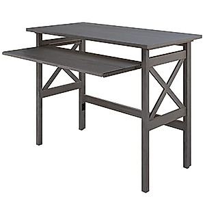 Winsome Wood Xander Computer Desk, Oyster Gray