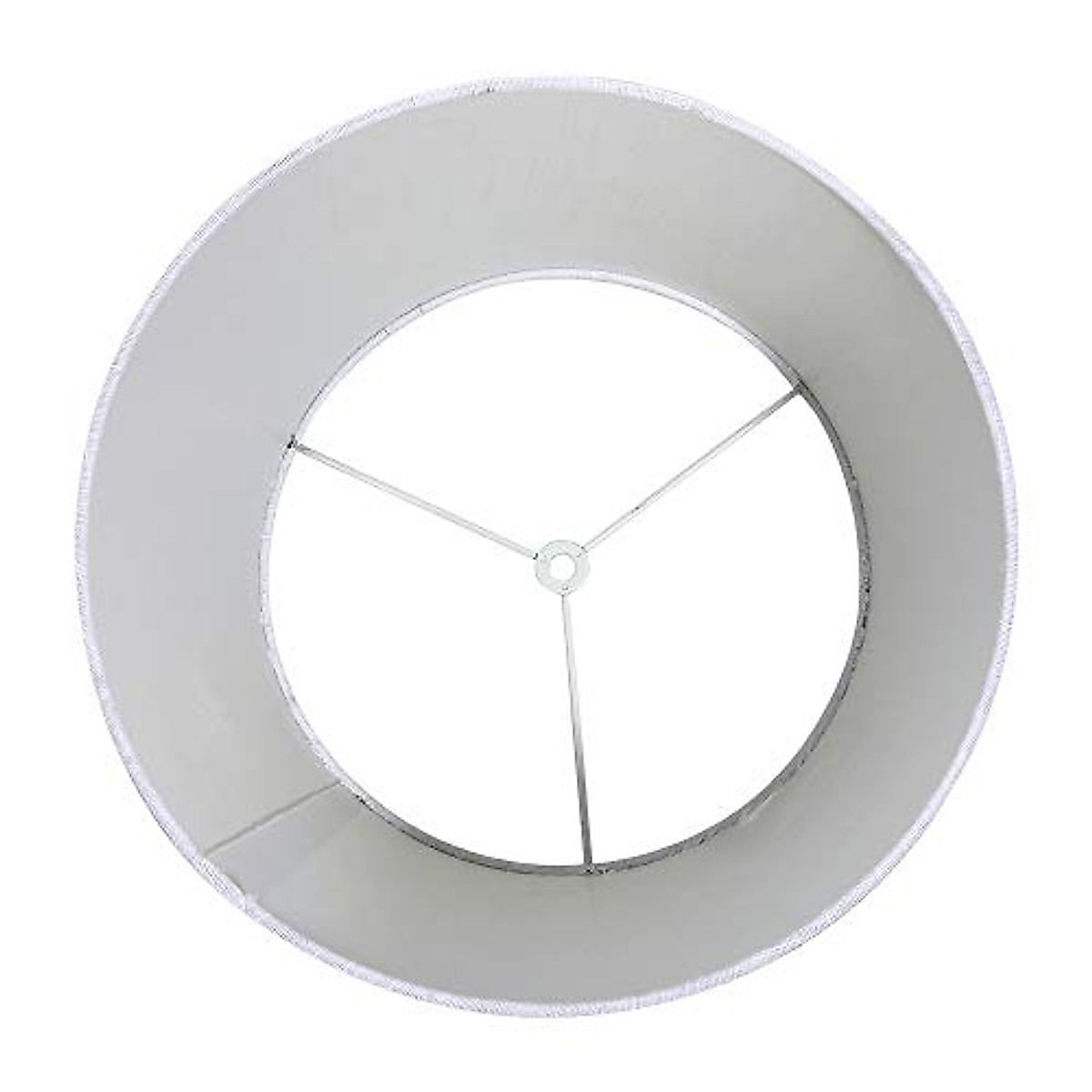 TOOTOO STAR Double 10x12x8" Fabric Natural Linen Cone Drum Hand Craft Medium Lamp Shade Set of 2, Lampshade for Floor Table Lamp, Spider (Bright White)