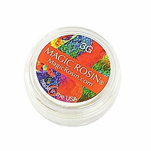 Magic Rosin - 3G Shattered Glass - Premium Grade Instrument Rosins for Violin, Viola and Cello Bows - Excellent Grip - Delivers a Clear, Complex Tone - Purified Transparent Pine Rosin - USA Made
