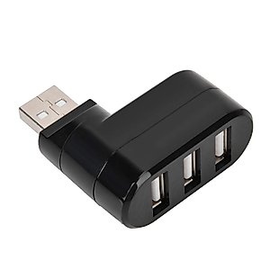 01 02 015 USB 2.0 Hub, Multi Port Hub ABS for PC for Laptop(Black)