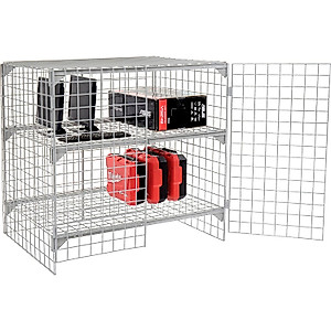 Global Industrial Wire Mesh Security Cage, 48 x 24 x 48