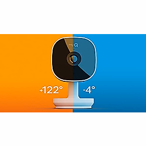 LiftMaster myQ Smart Garage HD Camera - WiFi Enabled - myQ Smartphone Controlled - Two Way Audio - Works with Key by Amazon in-Garage Delivery - Model MYQ-SGC1WLM, + Lens Cleaning Cloth