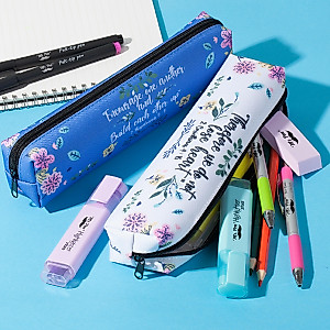 Mr. Pen- Pencil Pouch for Bible Study, 2 Pack, Small Pencil Case, Pen and Highlighter Case, Pencil Bag, Pencil Cases for Gifts, Bible Study Supplies, Pen Case, Bible Journaling Supplies