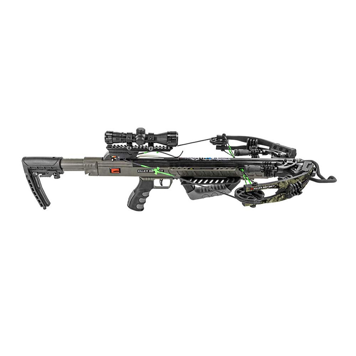 Killer Instinct Boss 405 FPS Crossbow Package with Backpack Case and Broadheads Bundle (3 Items)