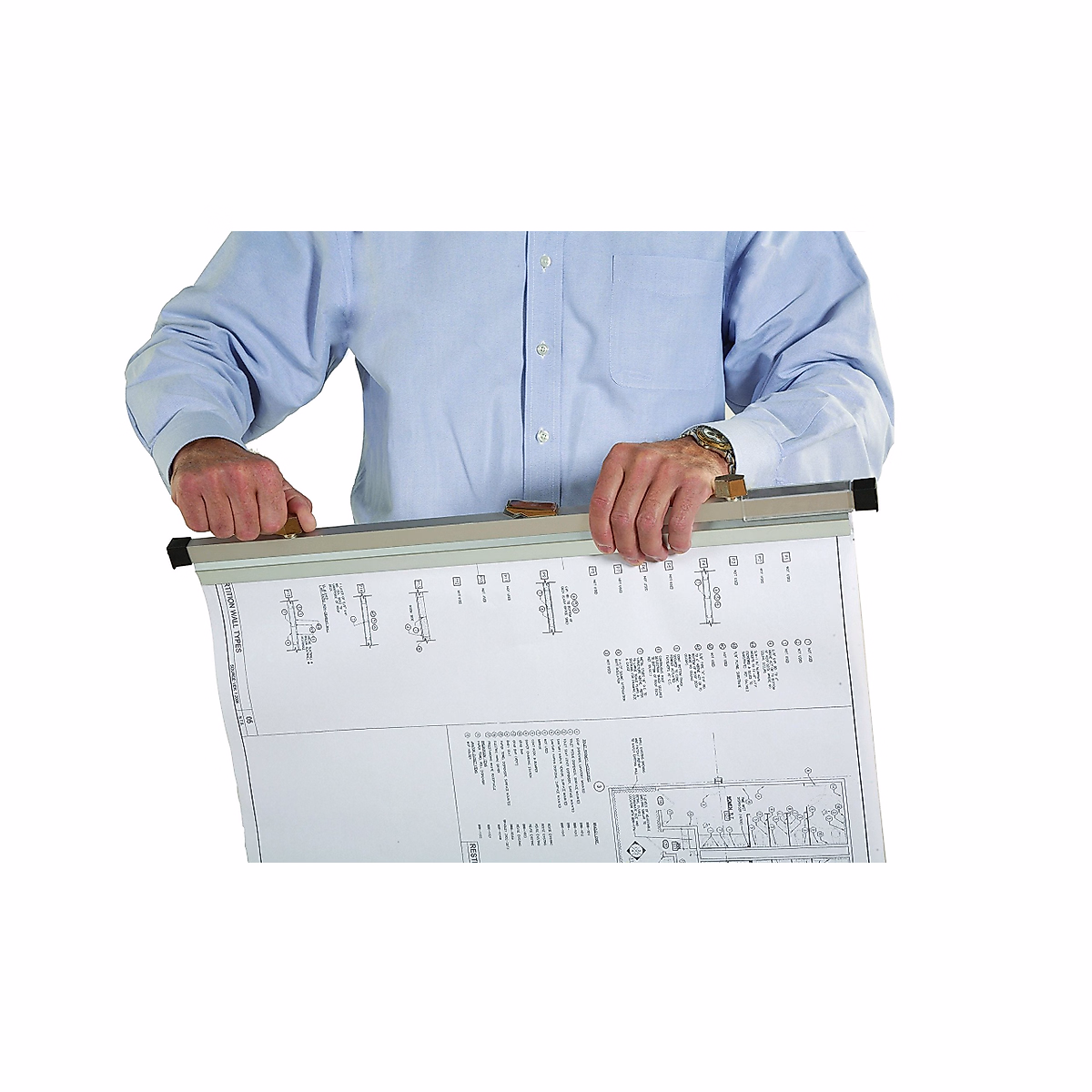 Brookside Design Blueprint Hanging Clamps, 18-Inch, Set of 6 (BD-PC618)