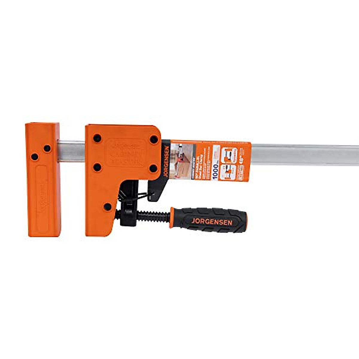 JORGENSEN 8048 Cabinet Master 48 Inch 90 Degree Parallel Steel Bar Clamp